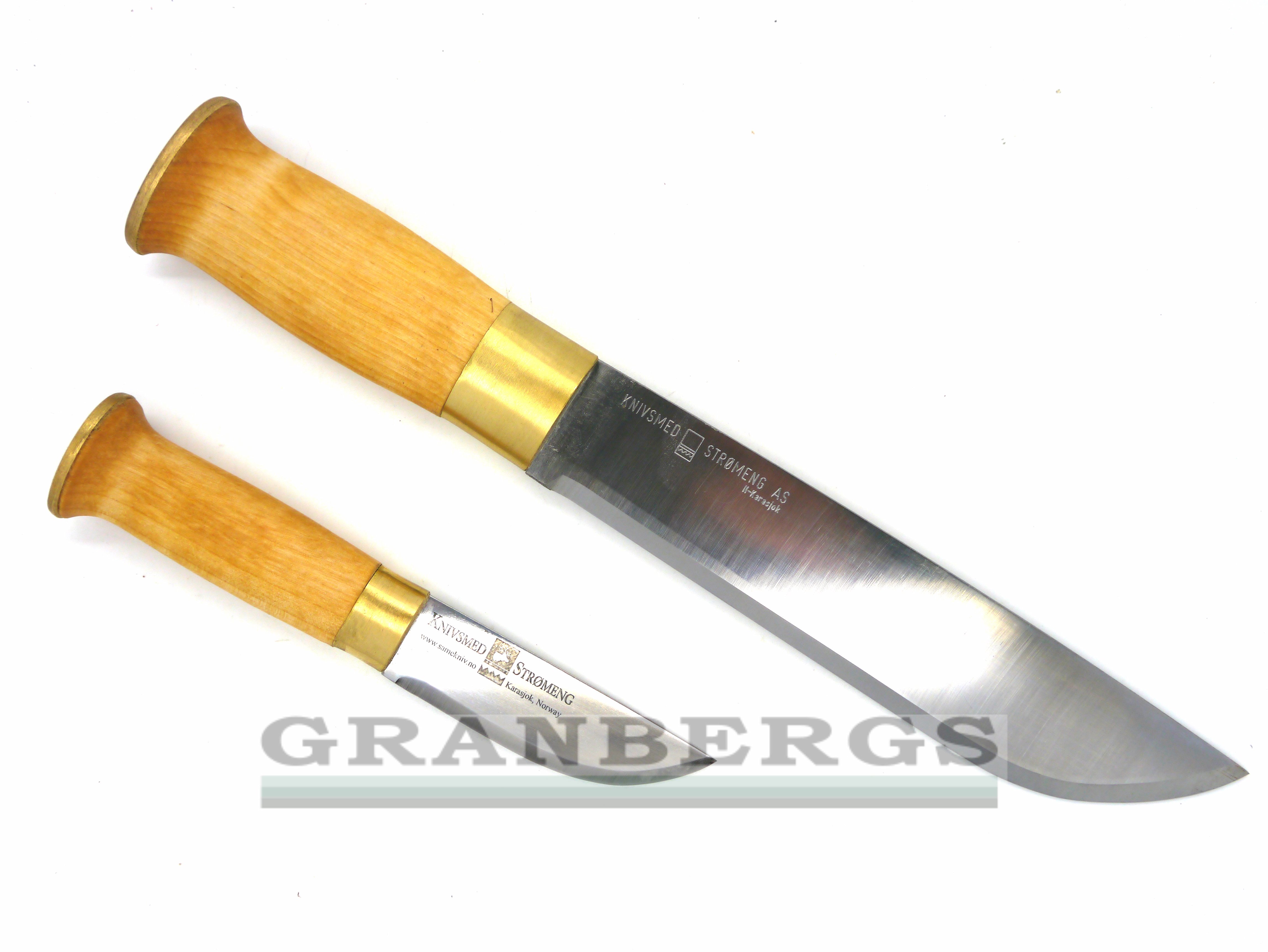Granbergs - Knivsmed Stromeng Same Knife 8" + 3.5" Double Knife KS3+3